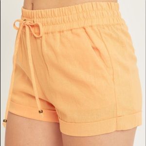 Love Tree | Shorts | Linen Shorts Drawstring Pullon Style Side Pockets ...